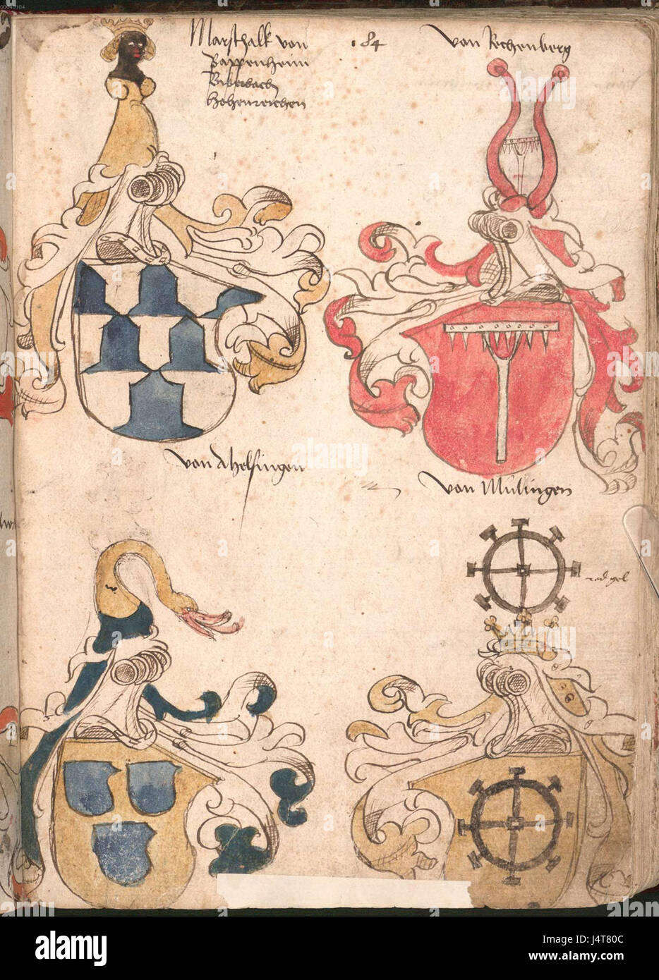 The 'Wernigeroder Wappenbuch' is a heraldic book from Wernigerode ...