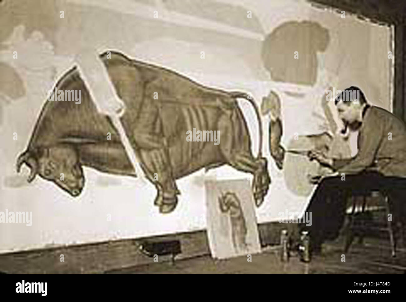 Photograph of the Watrous Mural, a large-scale public artwork located ...