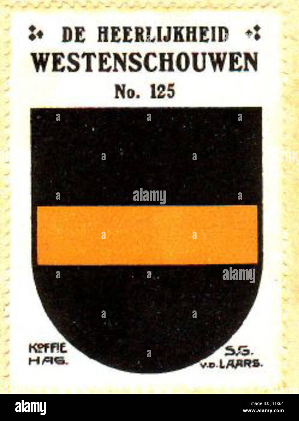 The coat of arms of Westerschouwen combines elements from the former ...