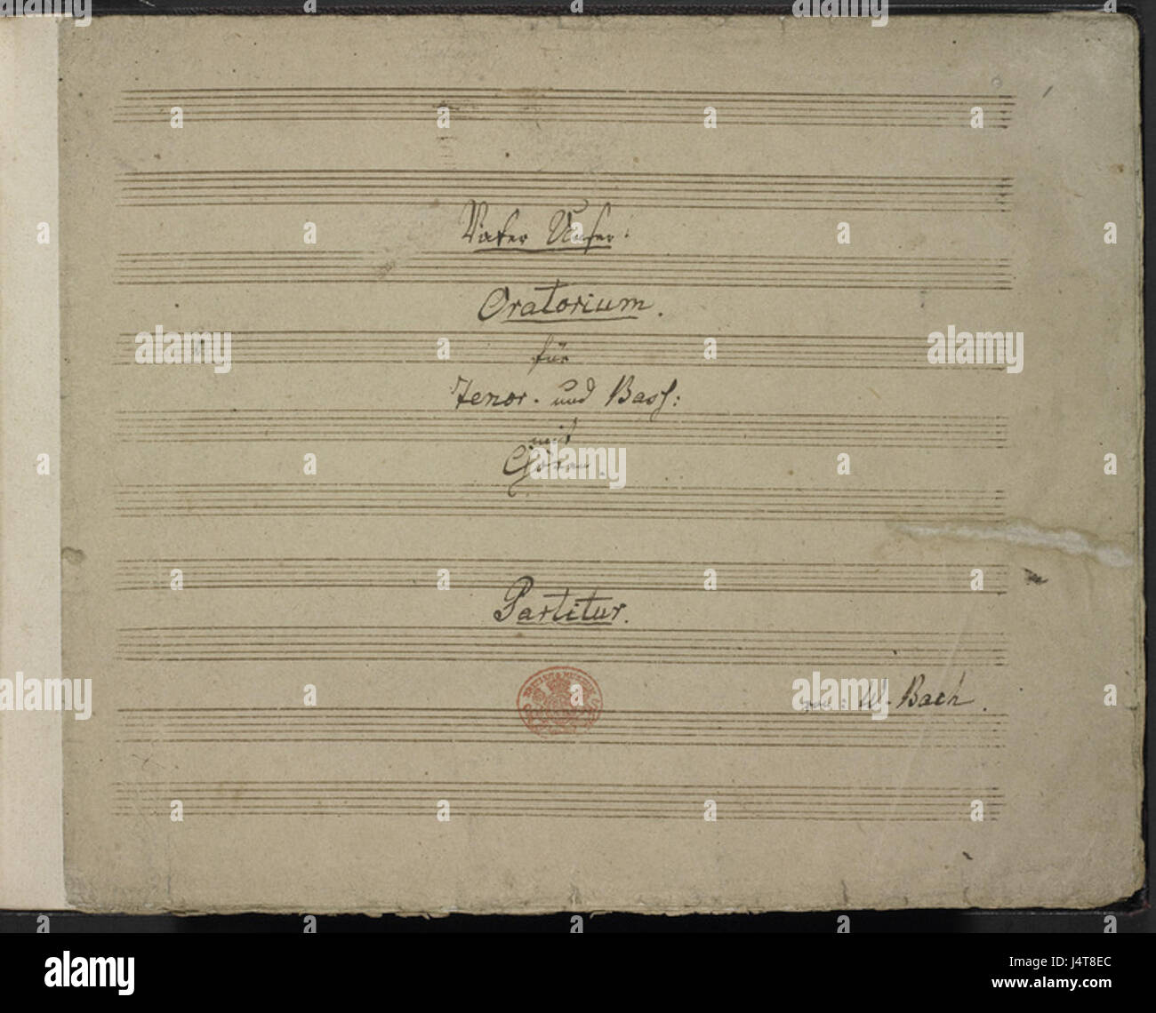 'Vater unser' by Wilhelm Friedrich Ernst Bach is a historical musical manuscript held in the ...