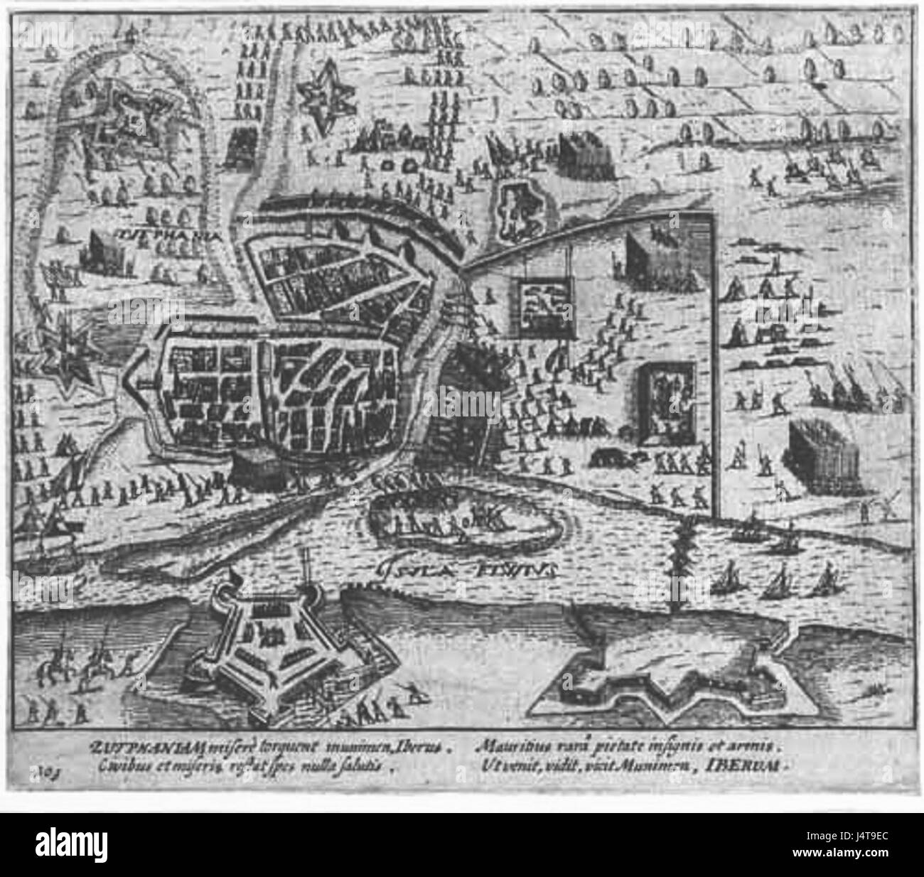 This image represents Zutphen in 1591, during the time of Maurits of ...
