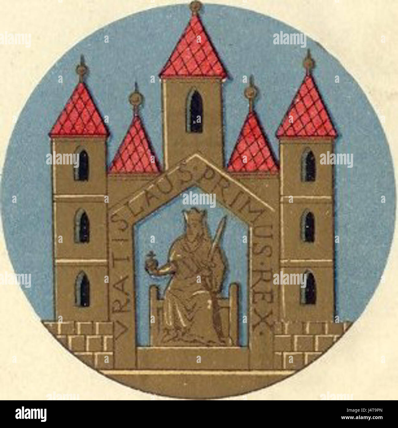 'Znaky Mest Prazskych' refers to the coats of arms or symbols ...