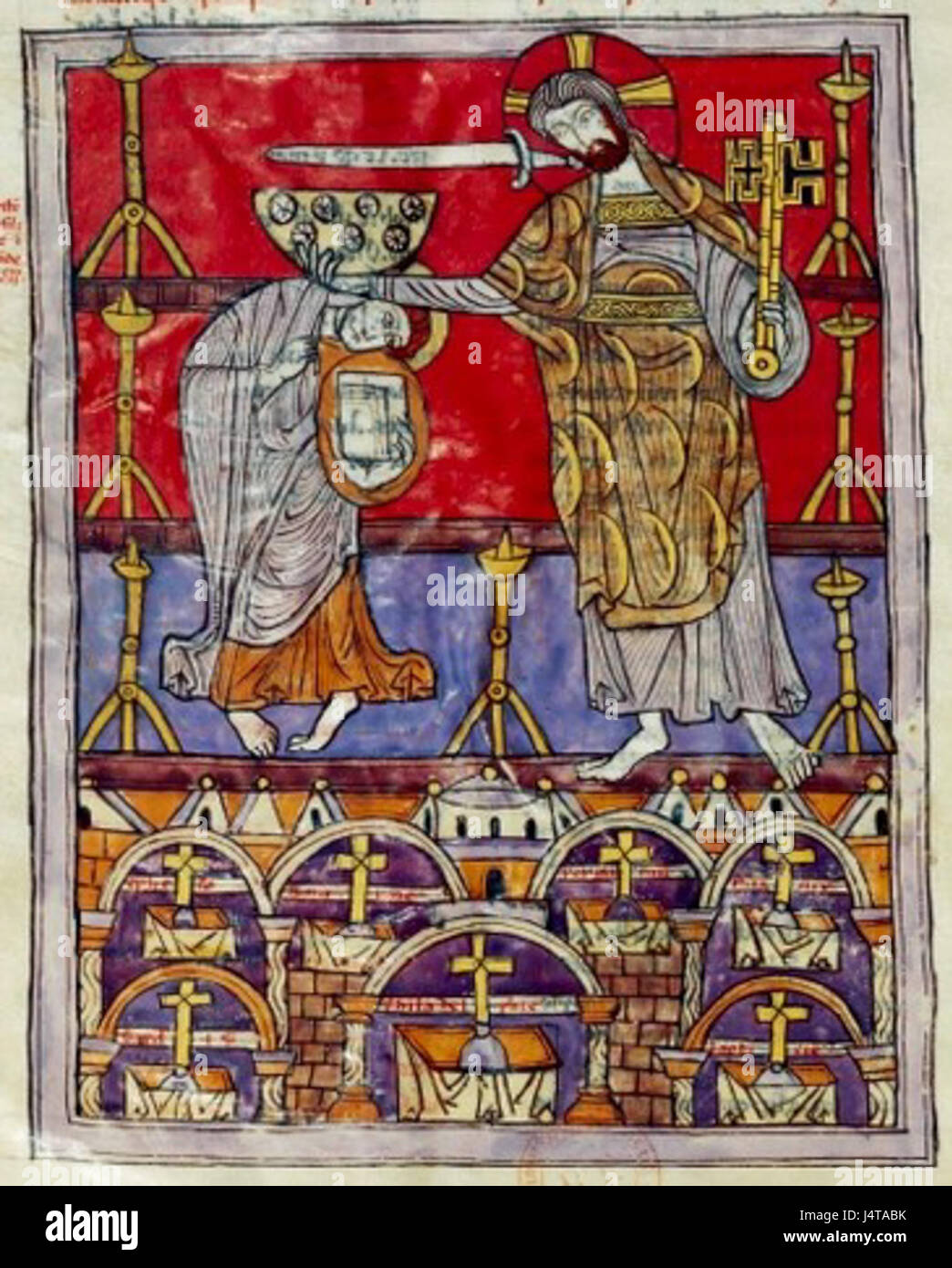 The Navarra Beatus is a medieval illuminated manuscript, part of the ...