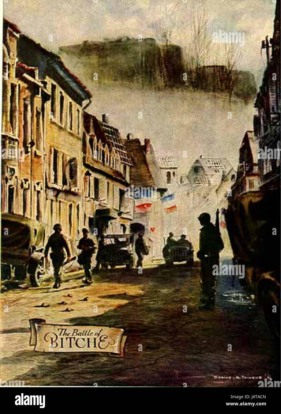 The battle of bitche Stock Photo - Alamy