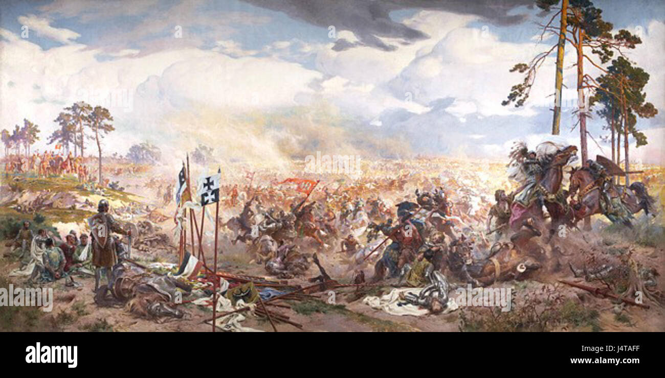 The Battle of Grunwald by Tadeusz Popiel Stock Photo - Alamy