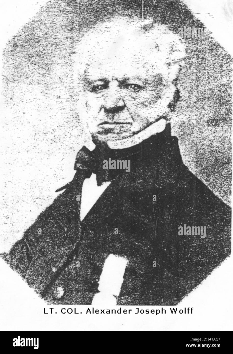 Wolff Lt Col Alexander Joseph Portrait Stock Photo - Alamy