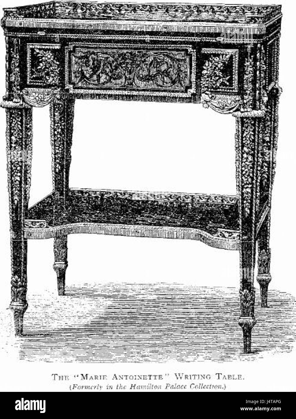 The Marie Antoinette Writing Table is an exquisite piece of French ...