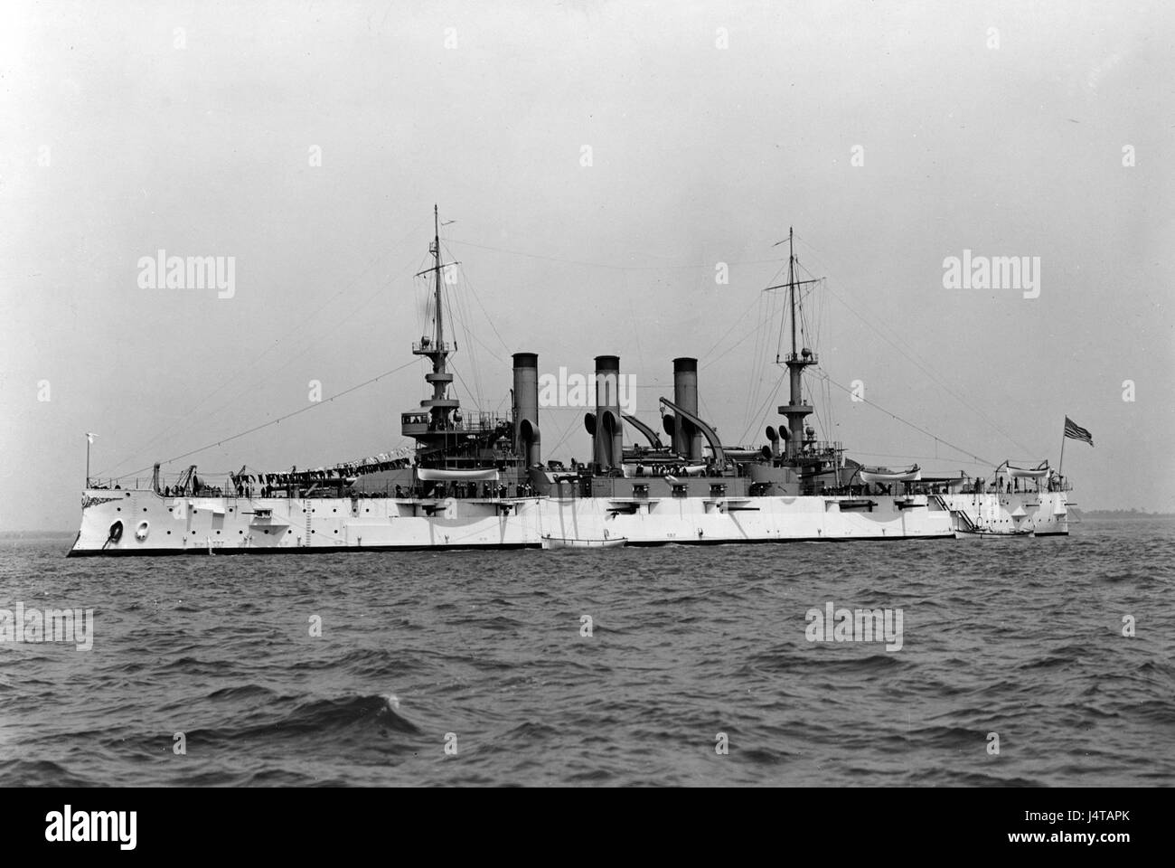 USS Minnesota (BB 22 Stock Photo - Alamy