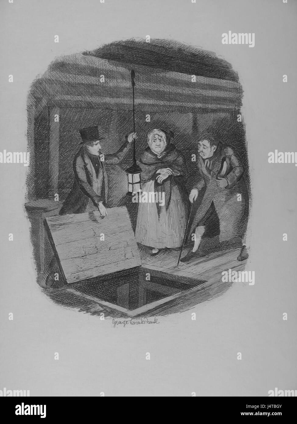 This engraving depicts a scene from volume 4, page 302, of 'The ...