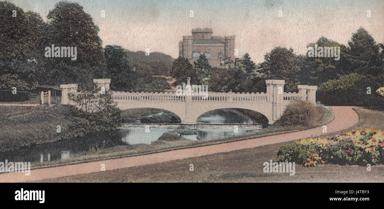The 1905 Tournament Bridge at Eglinton Castle, located in Irvine ...
