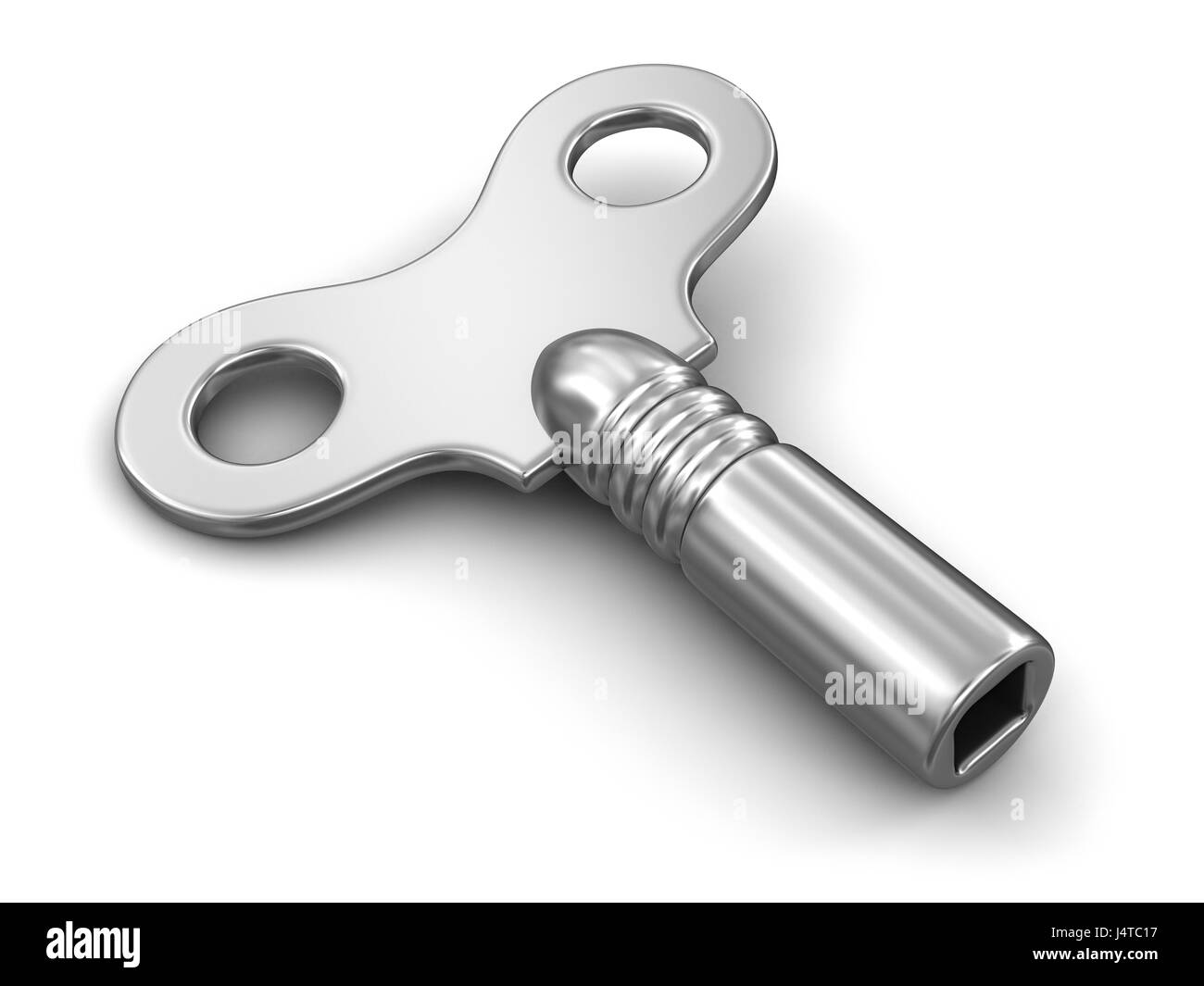 Winding key. Image with clipping path Stock Photo - Alamy