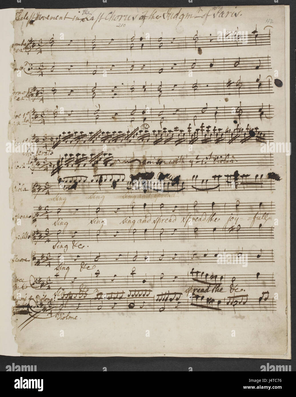 This work by Thomas Arne, 'The Judgement of Paris,' is an important ...
