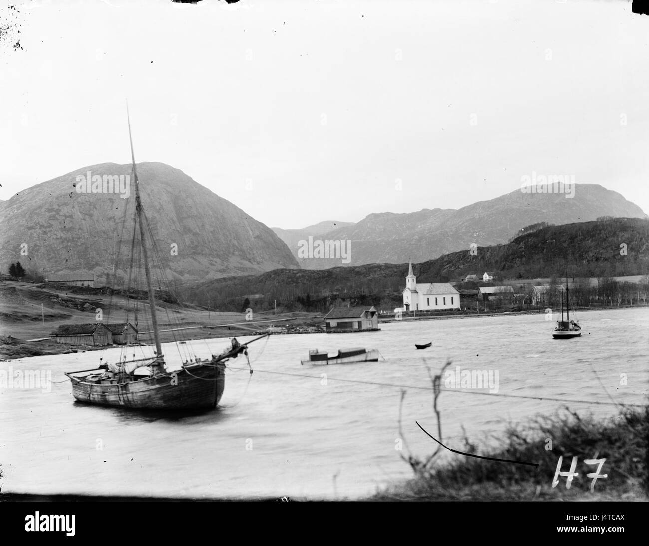 View of Askvoll church Stock Photo - Alamy