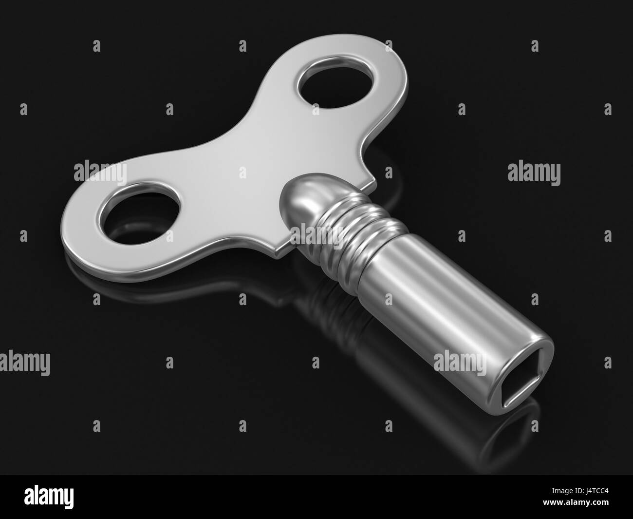 Winding key. Image with clipping path Stock Photo - Alamy