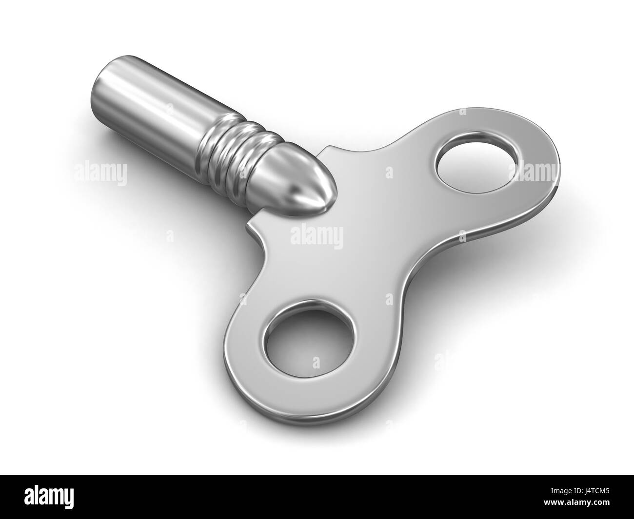 Winding key. Image with clipping path Stock Photo - Alamy
