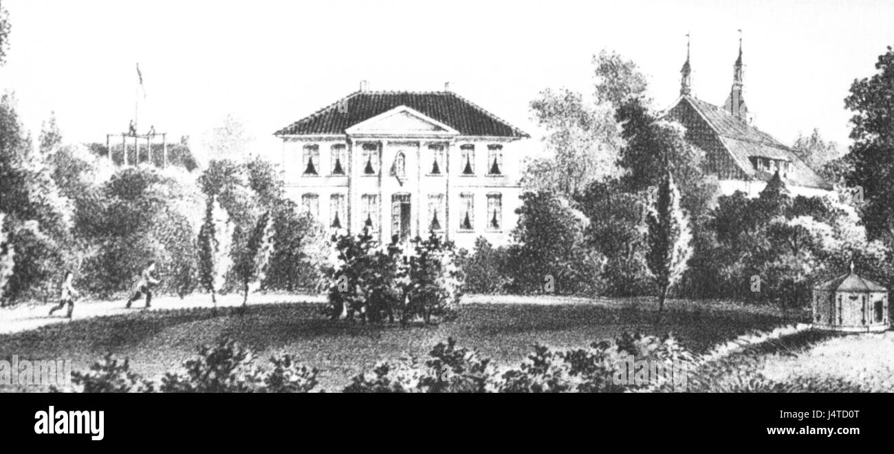 The image shows Moltkestrasse 4 in Uetersen, Germany, from 1855 ...