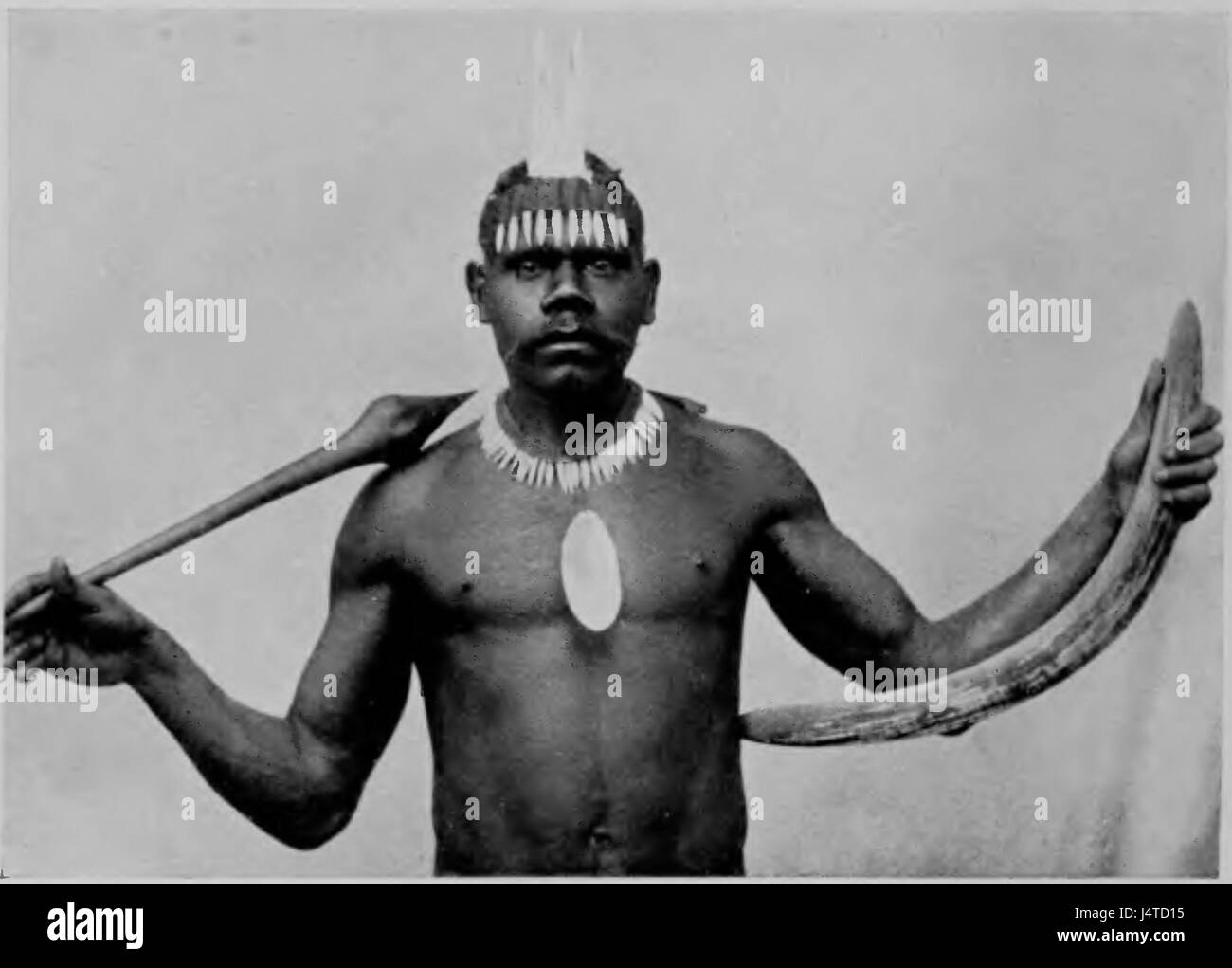 This image features two representative tribes from Queensland ...