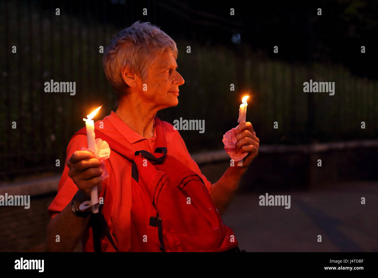 Torch lighting in front of the coliseum in Rome in solidarity with the ...