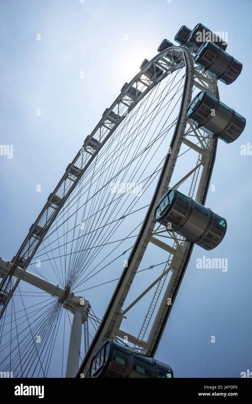 A giant Ferris wheel in Singapore. Described by its operators as an ...