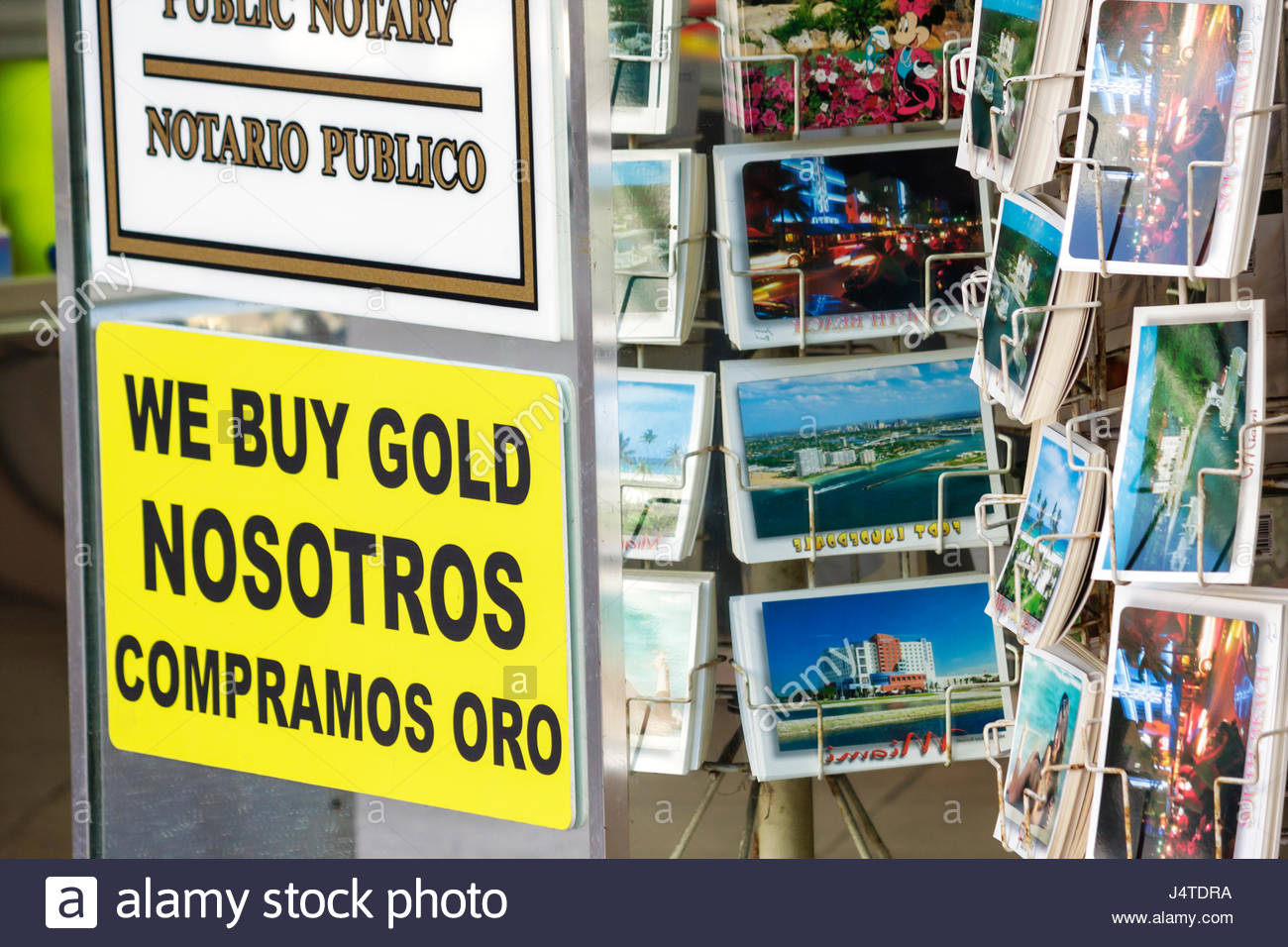 Sign Bilingual English Spanish Usa Stock Photos & Sign Bilingual ...