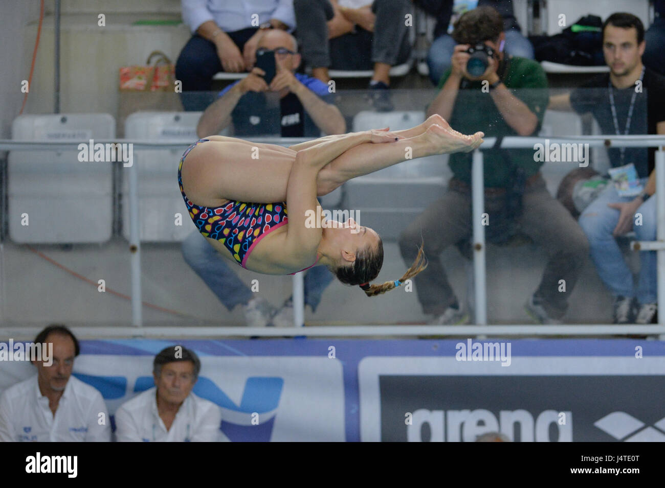 Turin, Italy. 13th May, 2017. Torino 13/05/2017 Tania Cagnotto Wins ...