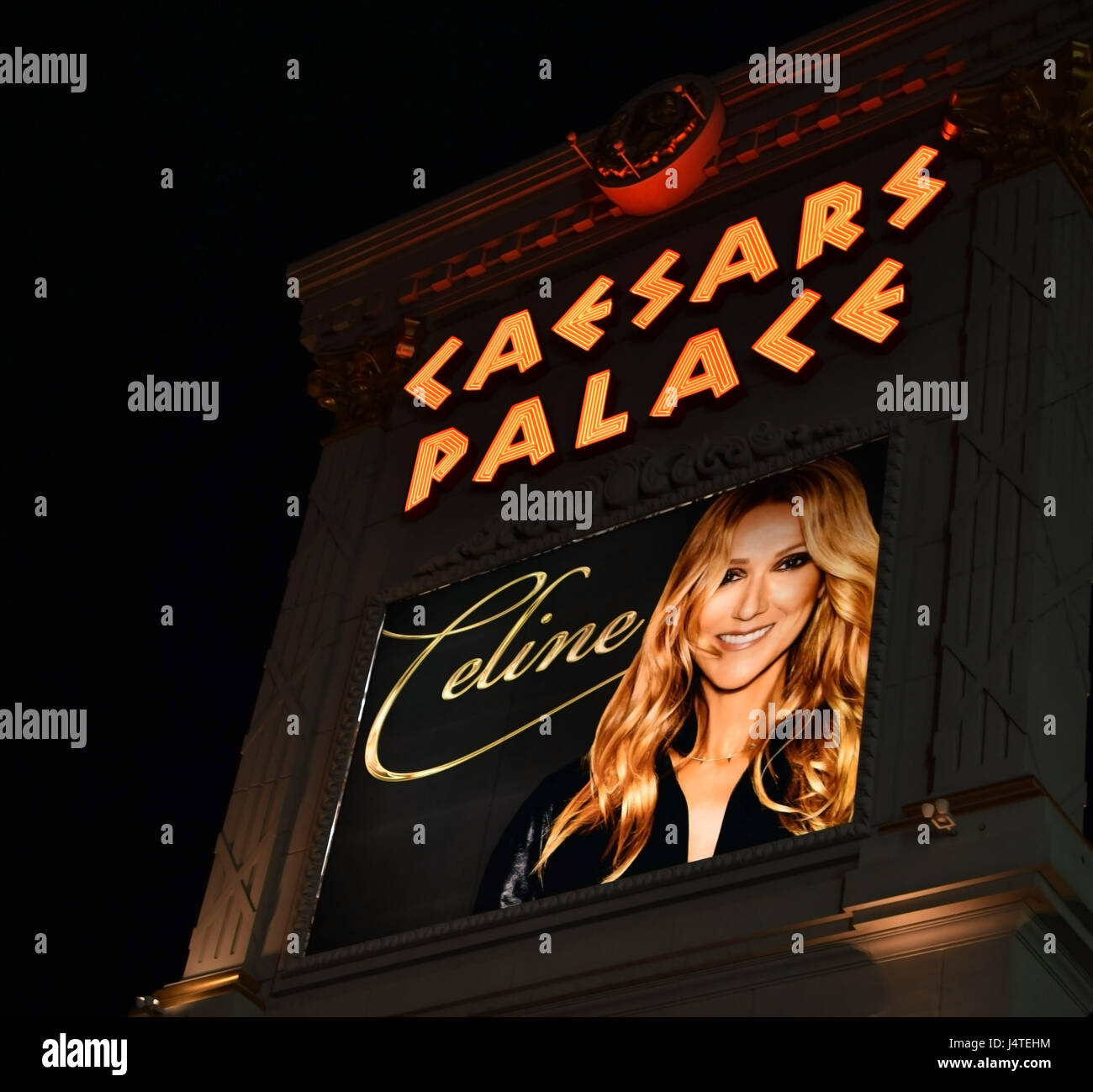 Celine dion sign caesars palace hi-res stock photography and images - Alamy
