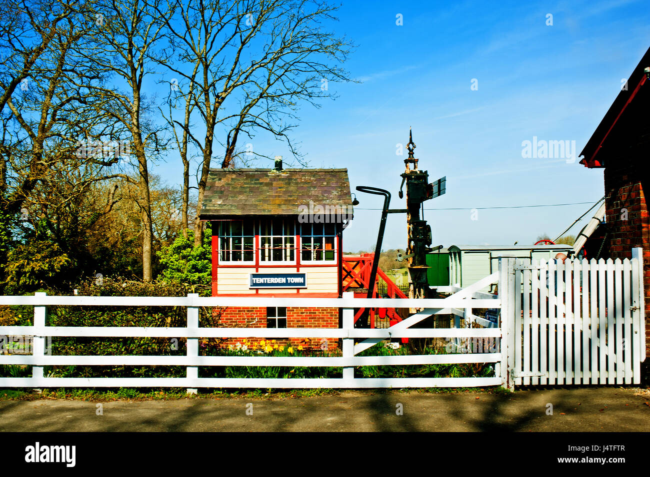 Signal Box Tenterden Town Station, Kent and East Sussex railway Stock ...