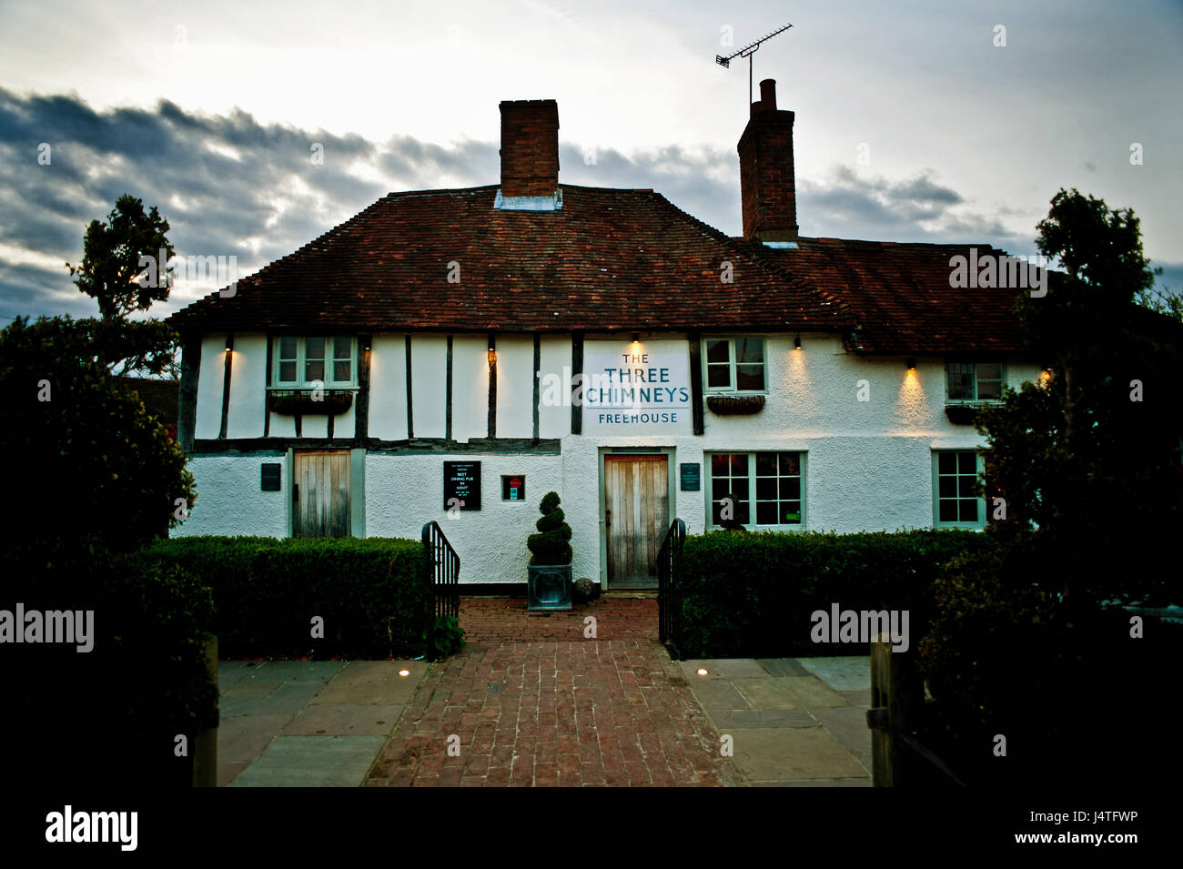 The Three Chimneys Pub Sissinghurst, Kent Stock Photo - Alamy