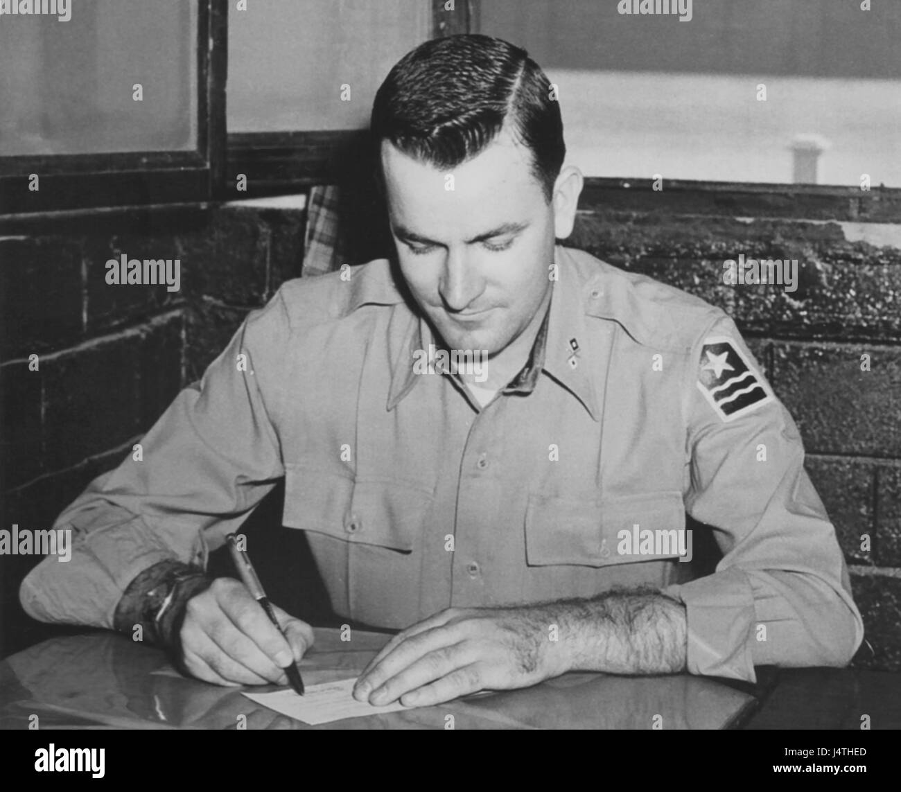 Vintage Photograph of U.S. Officer, Camp Huckstep, Egypt, World War Two ...