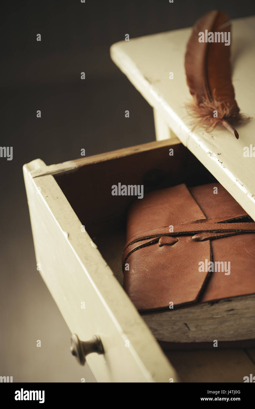 Old secret diary in a drawer Stock Photo - Alamy
