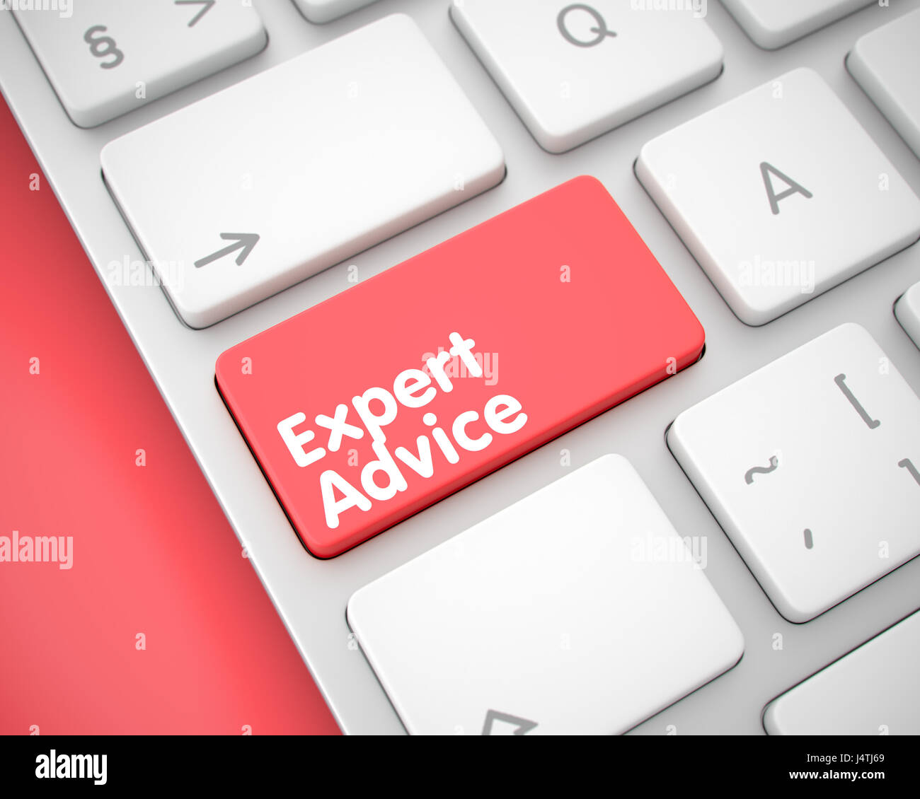 Expert Advice - Text on the Red Keyboard Keypad. 3D Stock Photo - Alamy