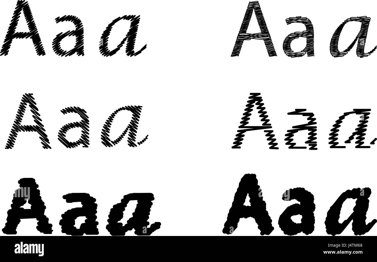 Set of letter A - Vector Illustration Stock Vector Image & Art - Alamy