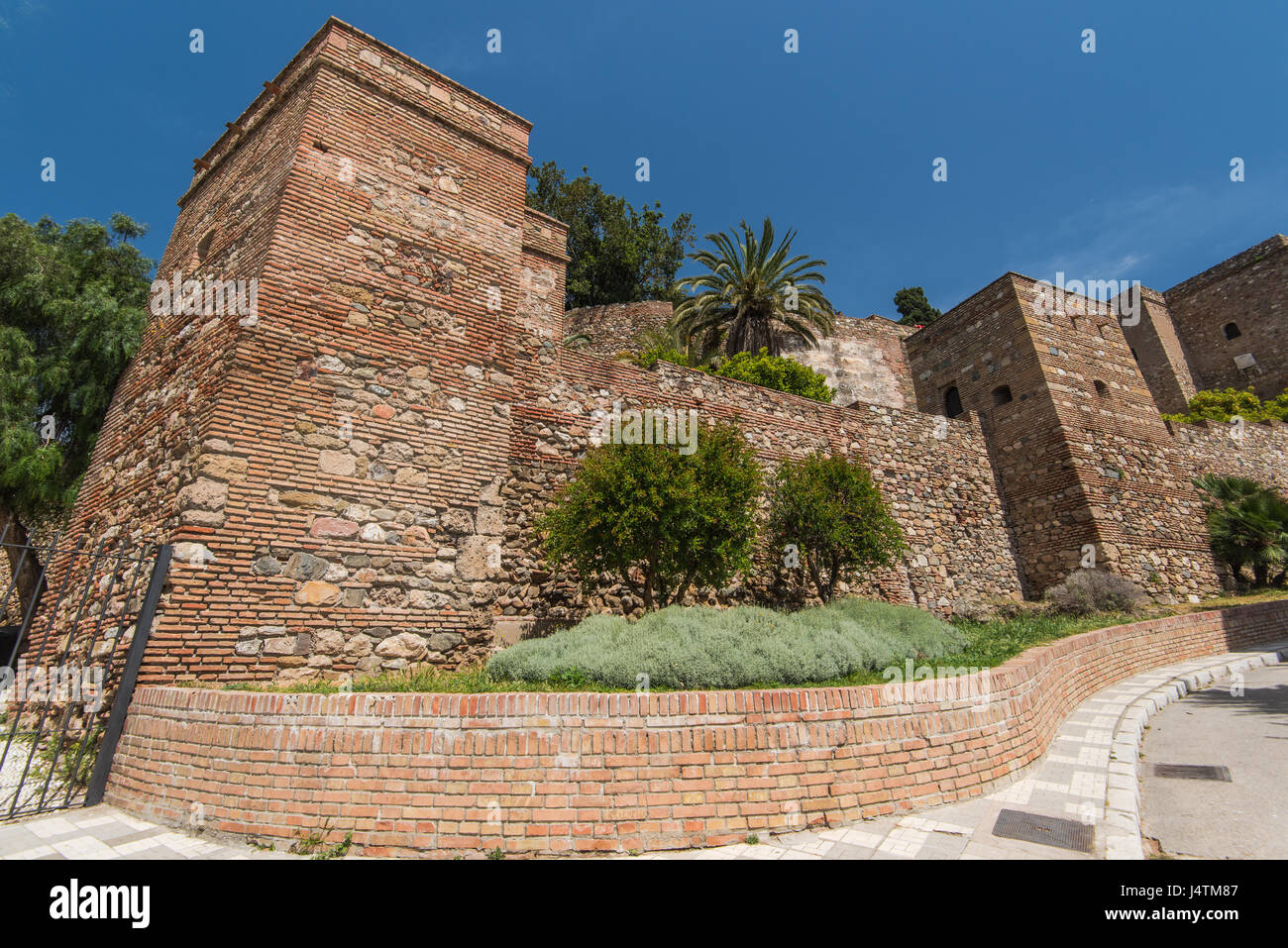 Alcazaba castle in Malaga, Spain Stock Photo - Alamy