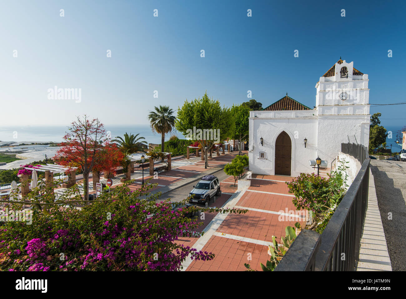 Maro, Spain - May 05, 2017: Historic streets of Maro village near Nerja ...