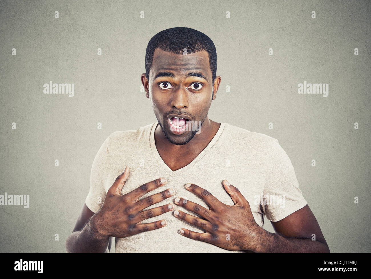 portrait of surprised man Stock Photo - Alamy