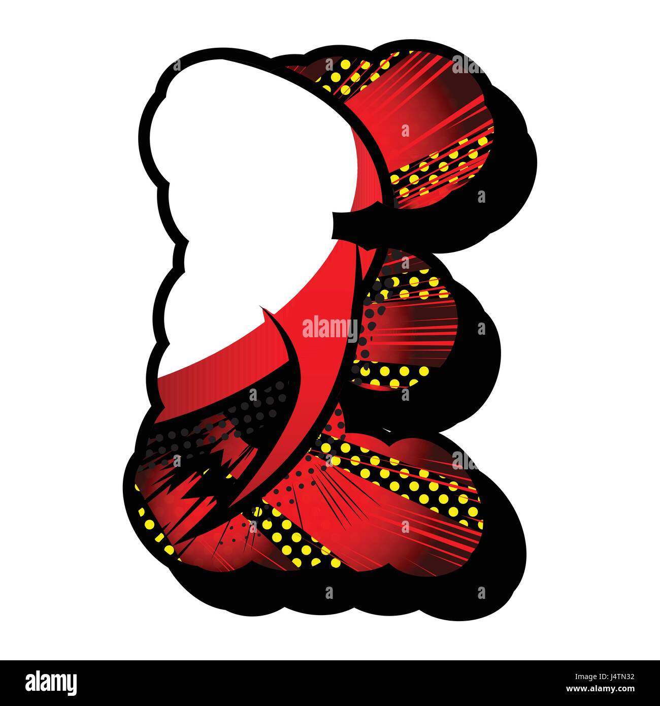 Letter E filled with comic book explosion, background Stock Vector ...