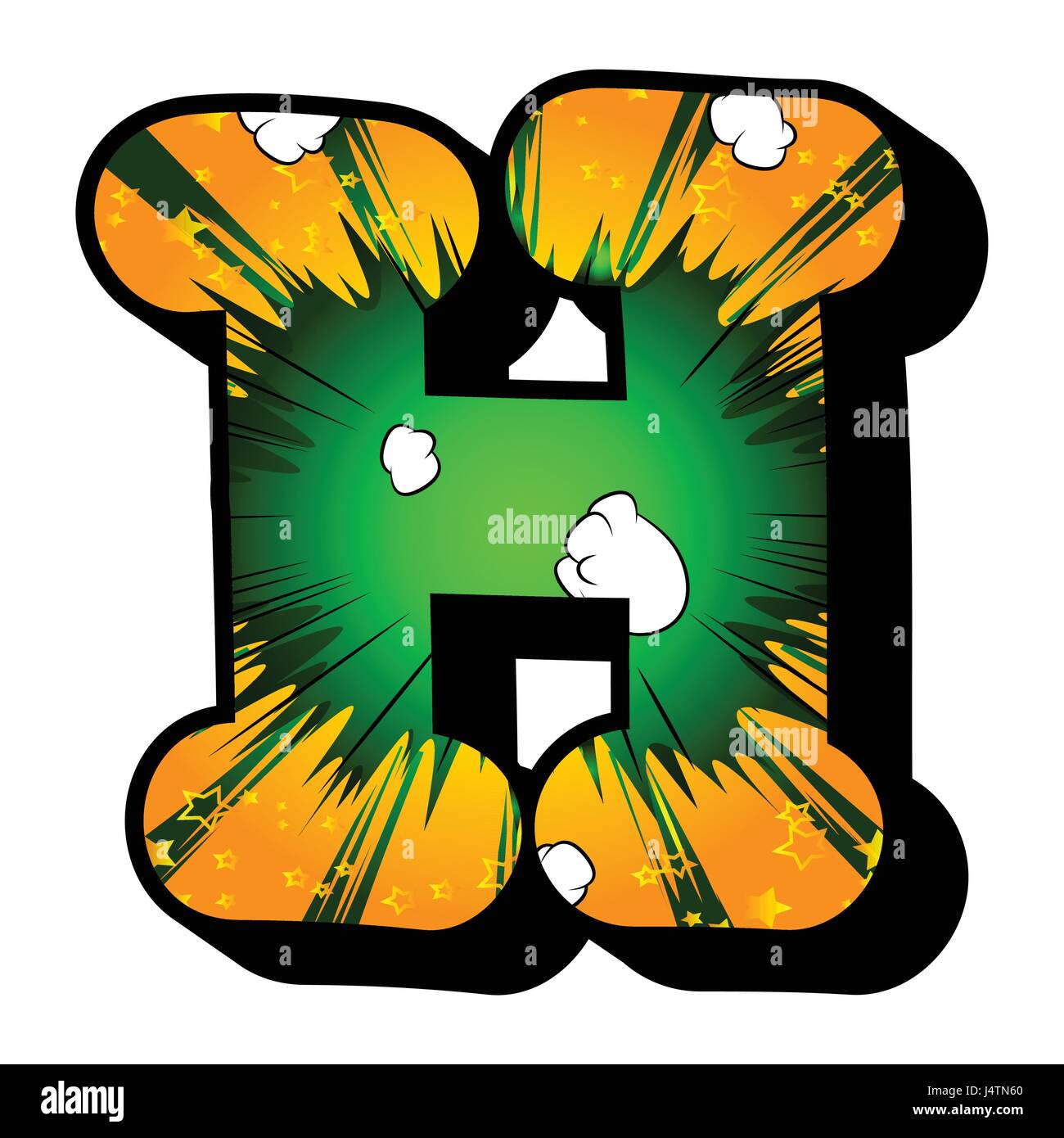 Cartoon Letter H Cut Out Stock Images & Pictures - Alamy