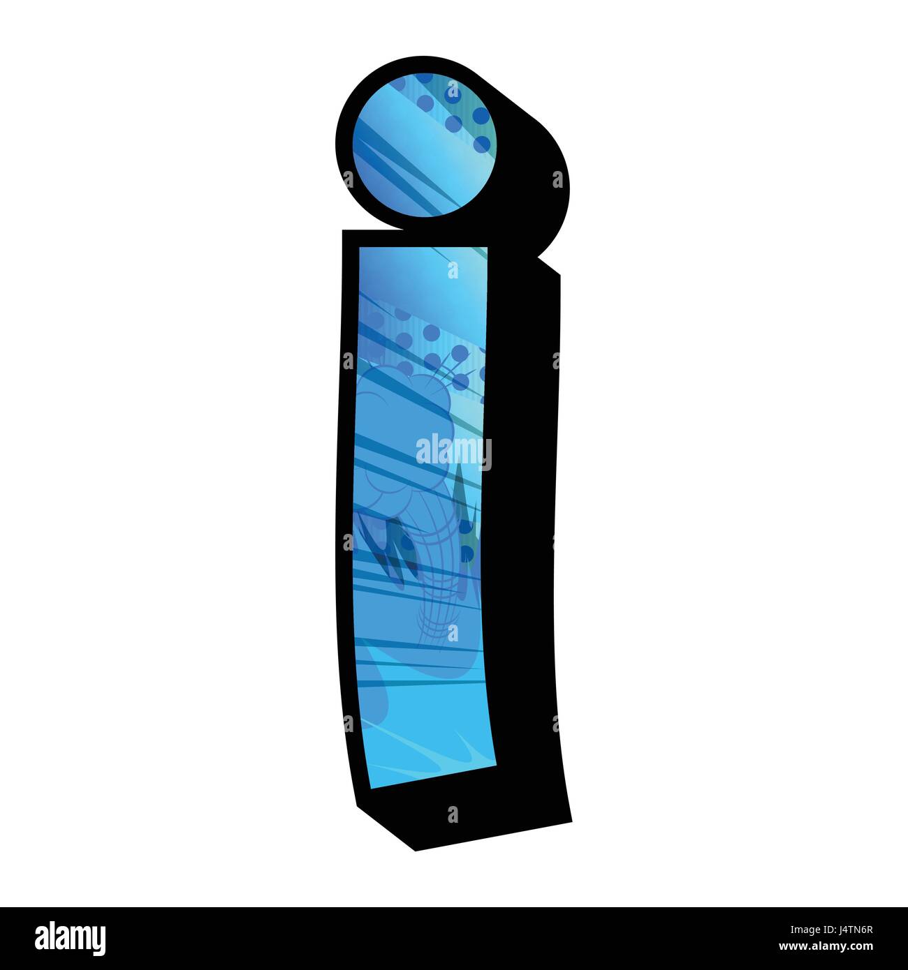 Letter I filled with comic book explosion, background Stock Vector ...