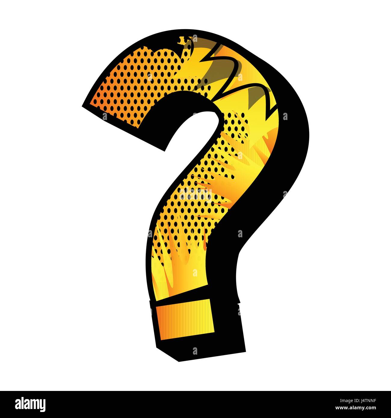Question mark filled with comic book explosion, background Stock Vector ...
