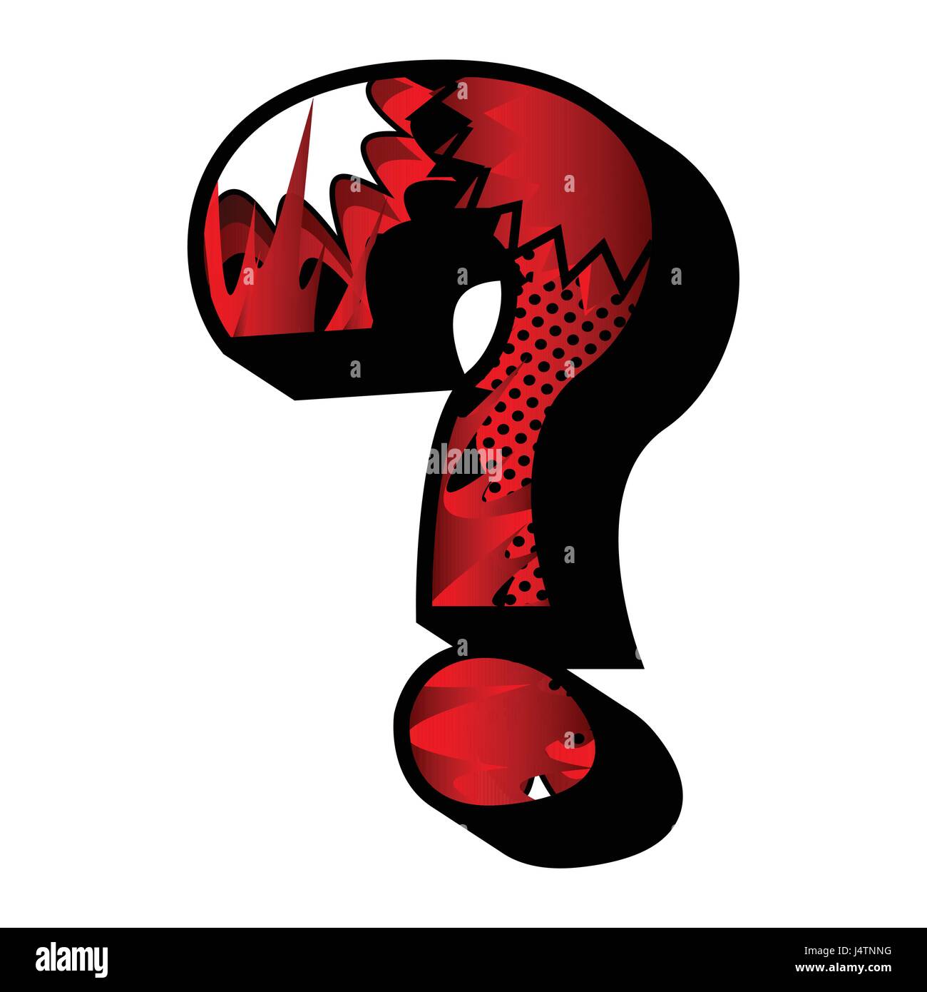 Question mark filled with comic book explosion, background Stock Vector ...