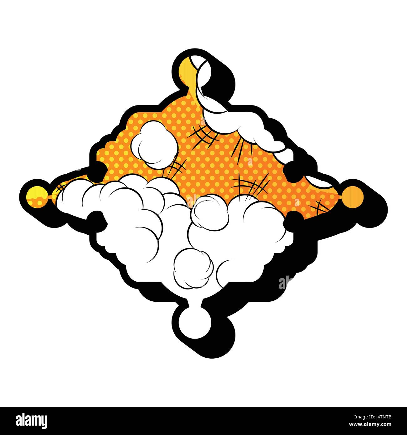 Label filled with comic book explosion, background Stock Vector Image ...