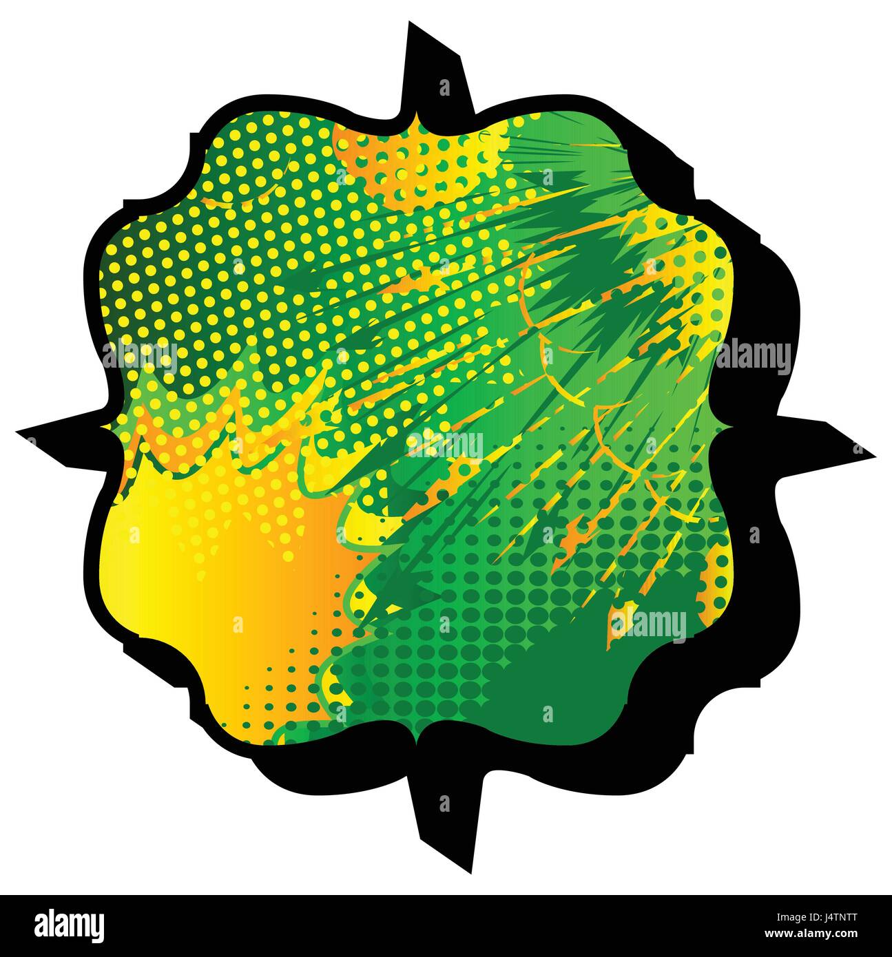 Label filled with comic book explosion, background Stock Vector Image ...