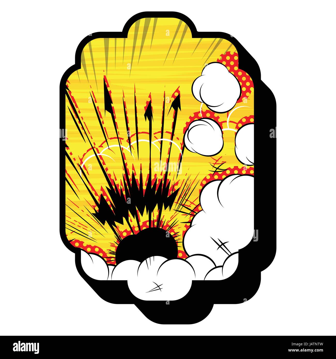 Label filled with comic book explosion, background Stock Vector Image ...
