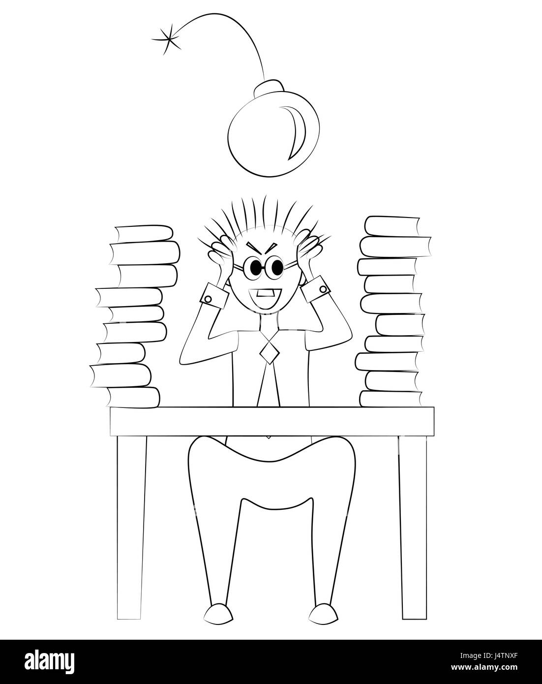 Busy angry Black and White Stock Photos & Images - Alamy