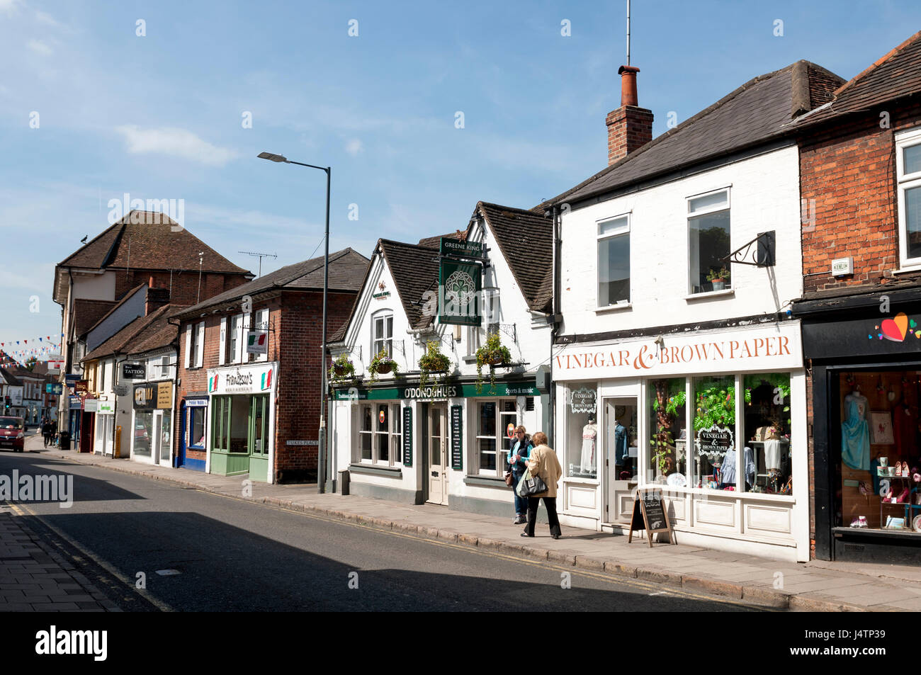 Spittal Street, Marlow town centre, Buckinghamshire, England, UK Stock ...