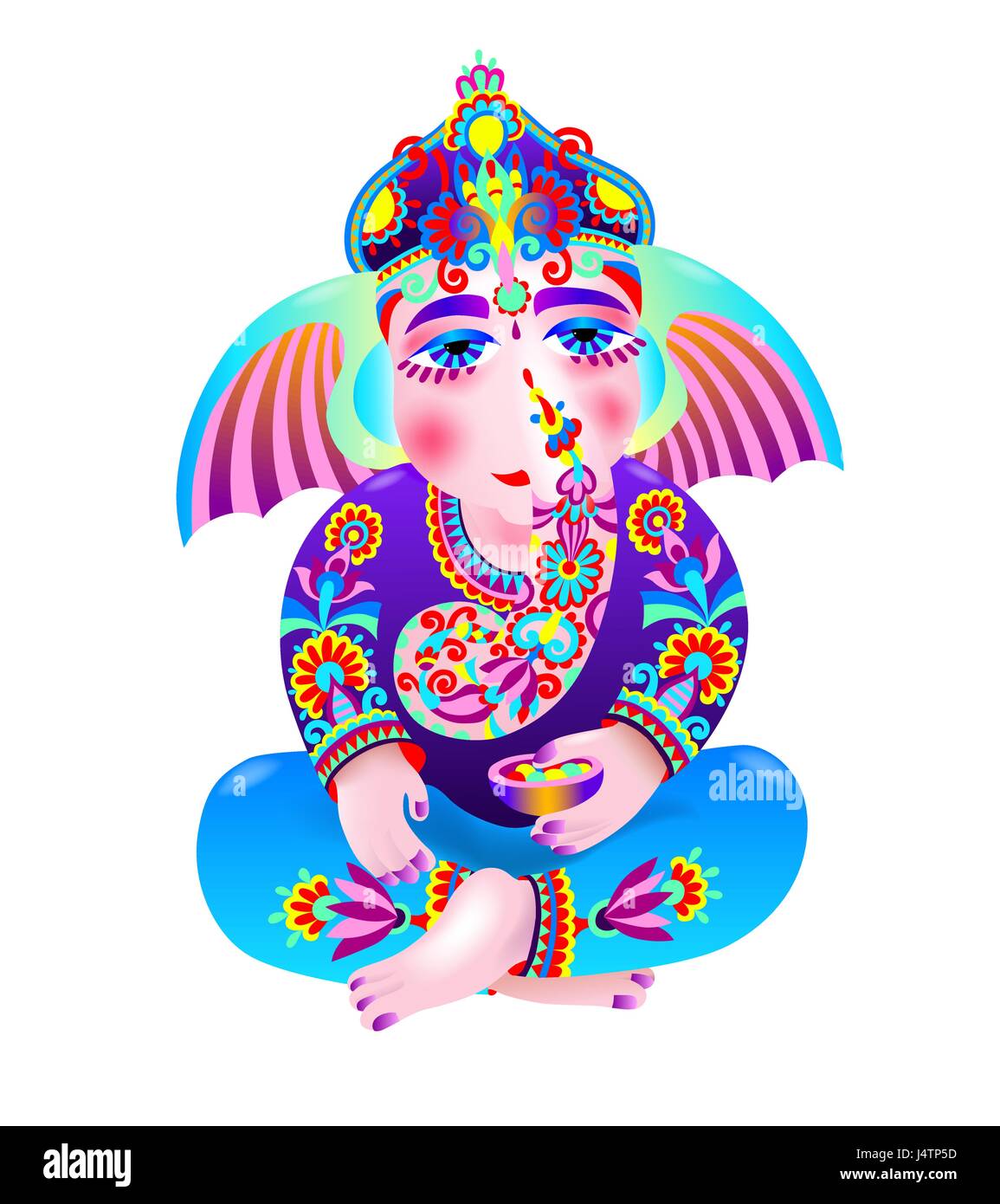 vector illustration of Lord Ganesha Stock Vector Image & Art - Alamy
