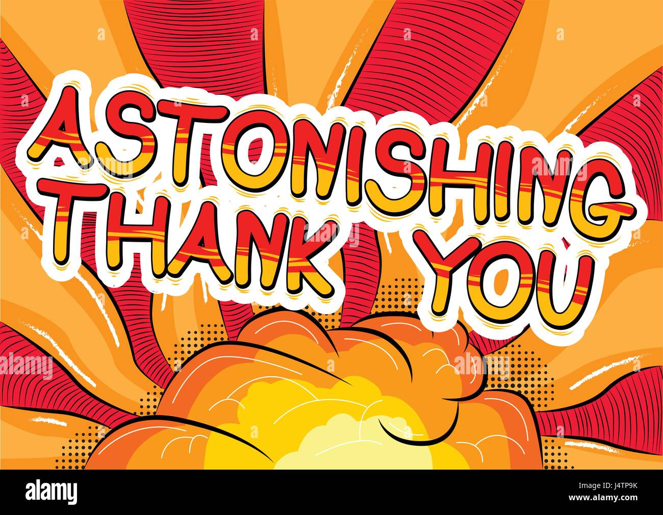 Thank comic book style word Stock Vector Images - Alamy