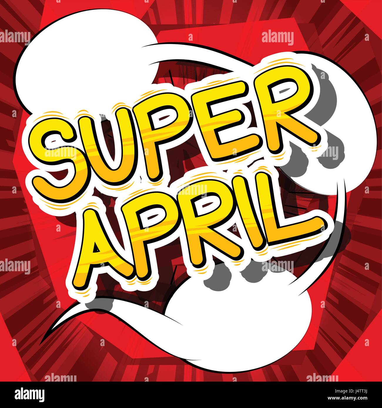 Super april comic book hi-res stock photography and images - Alamy