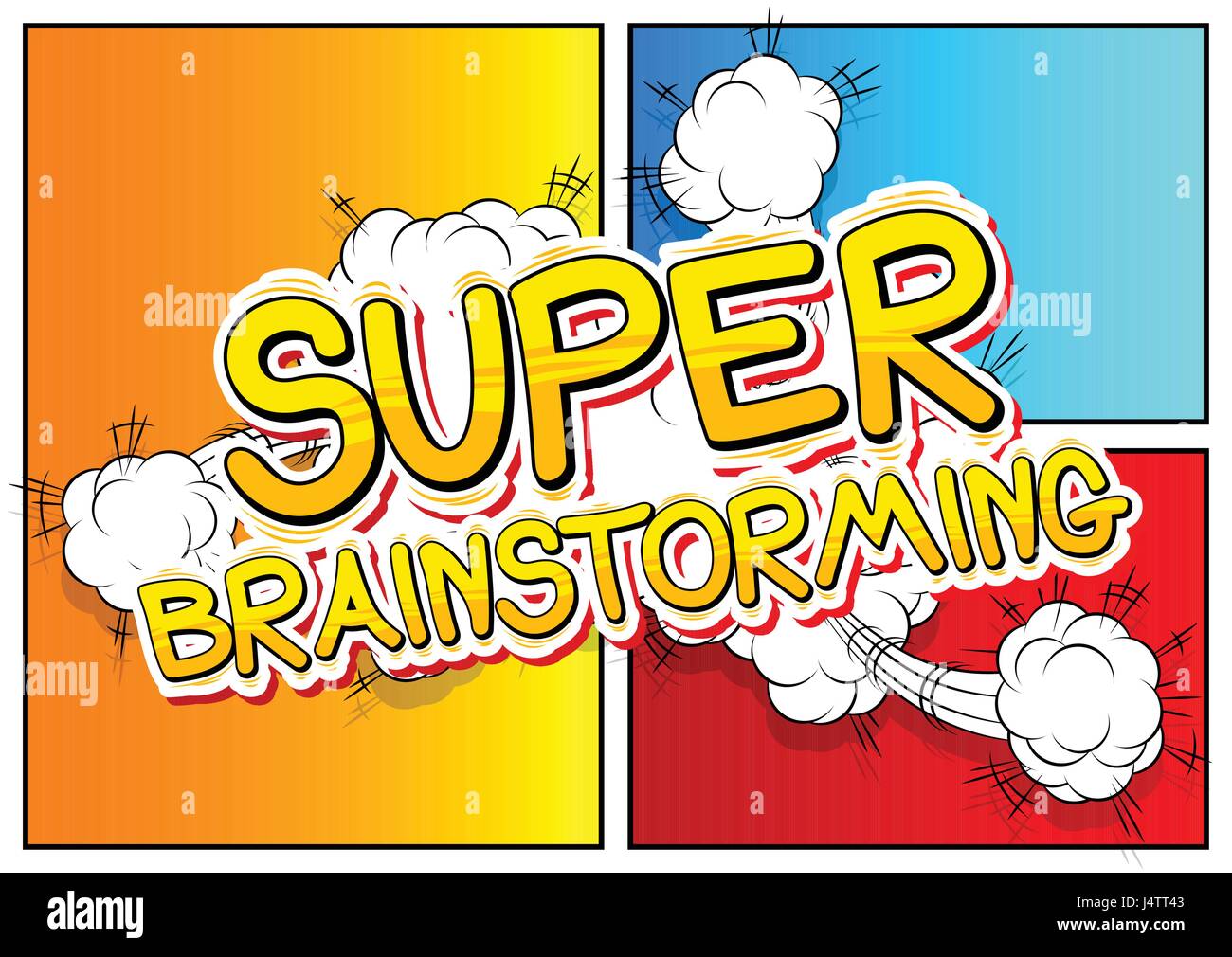 Super brainstorming comic book hi-res stock photography and images - Alamy