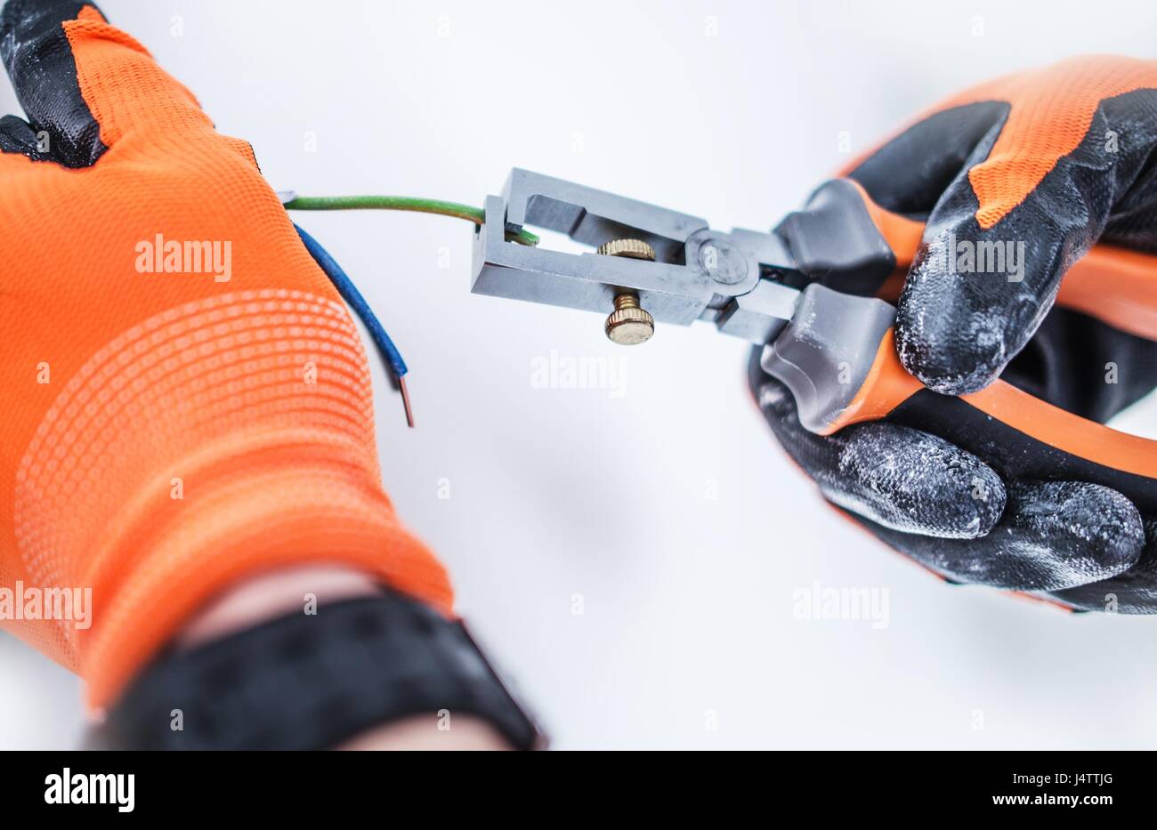 Preparing electric cables electricity hi-res stock photography and ...